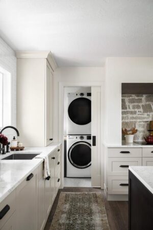 25 Stacked Washer and Dryer Laundry Room Ideas You’ll Want to Copy