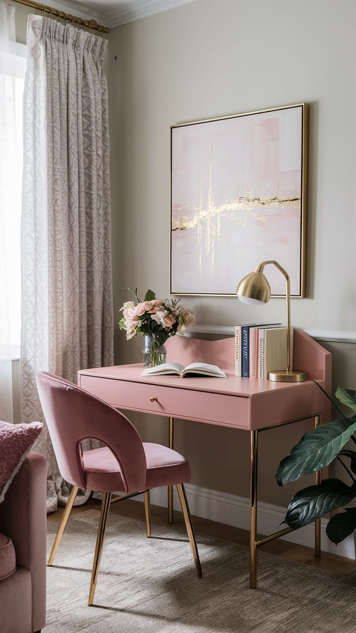 22 Feminine Home Office Ideas That Feel Stylish and Livable